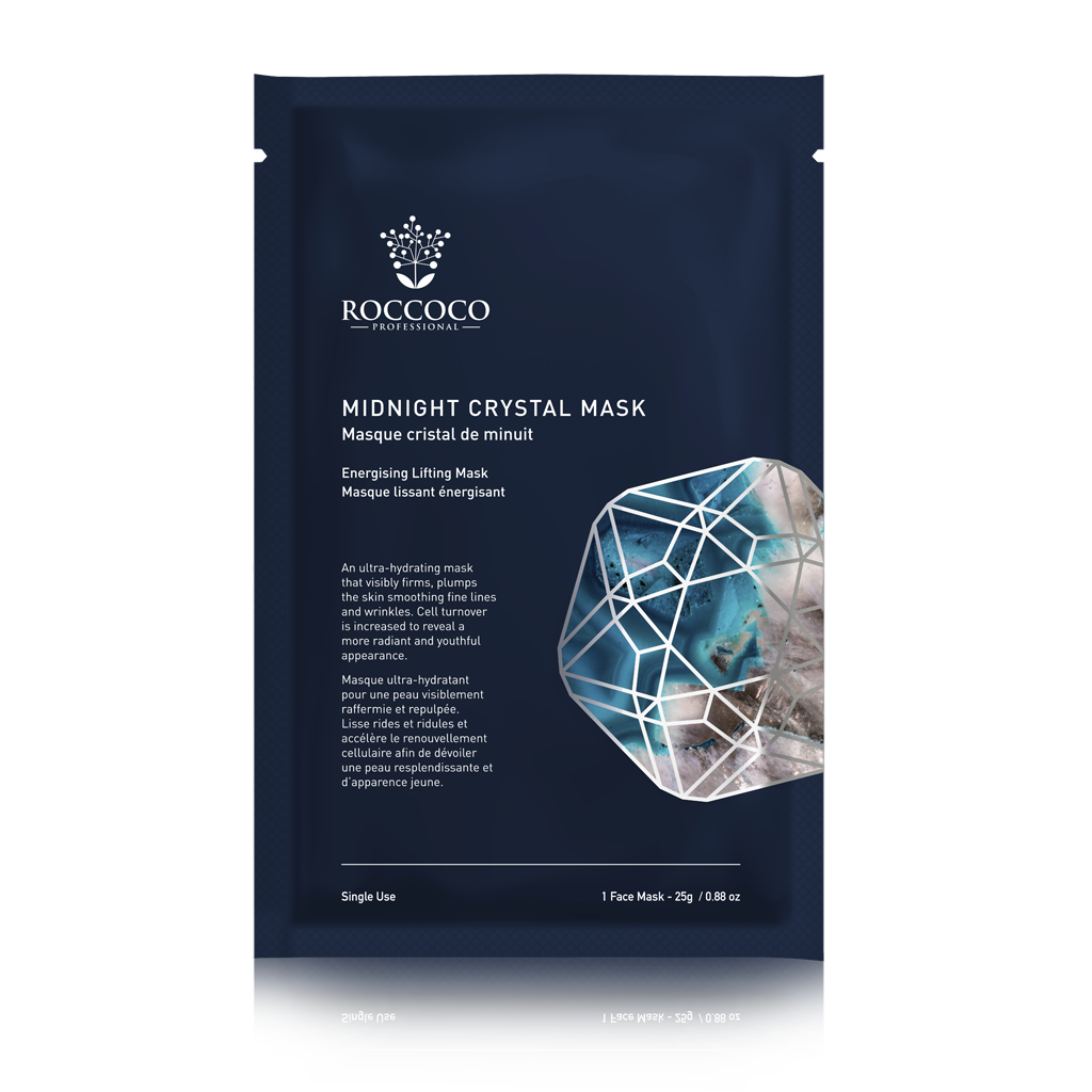 Roccoco Botanicals Midnight Crystal Sheet Mask - Nicki Jane Beauty